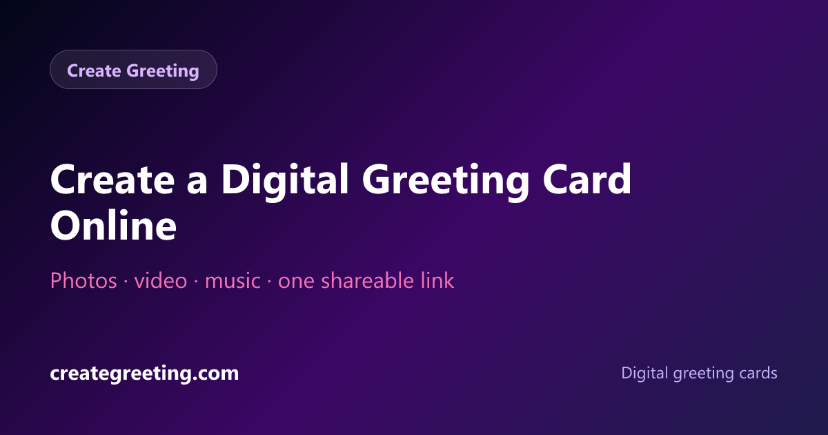 Create a Digital Greeting Card Online (Free) | Create Greeting